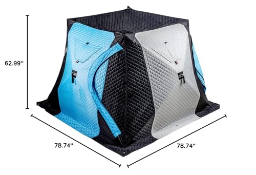 AyfeS Tent for Camping Automatic Pop Up Camping Tent 4 Person Panda Shape with 2 Doors Waterproof Instant Tent for Family Hiking Large Space for Picnic Outdoors
