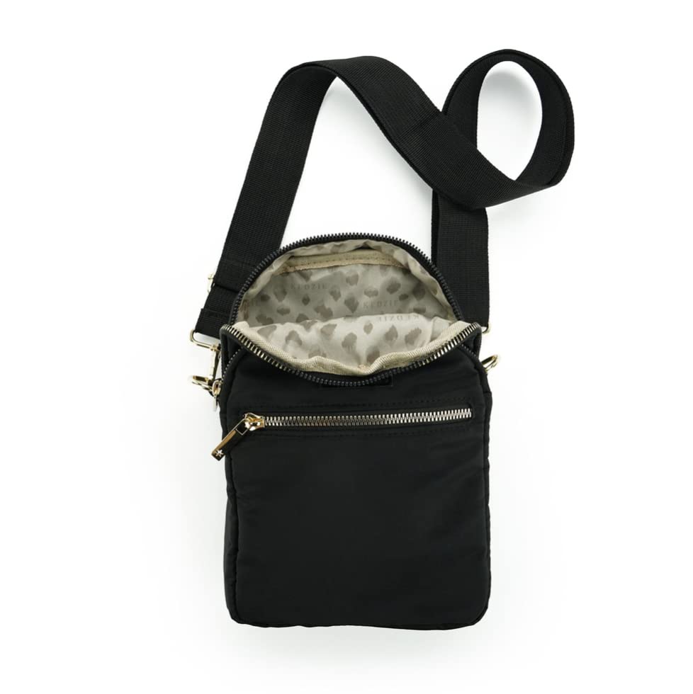 KEDZIE Roundtrip Convertible Sling & Crossbody Bag Cell Phone Purse for Women with Adjustable Strap - Black