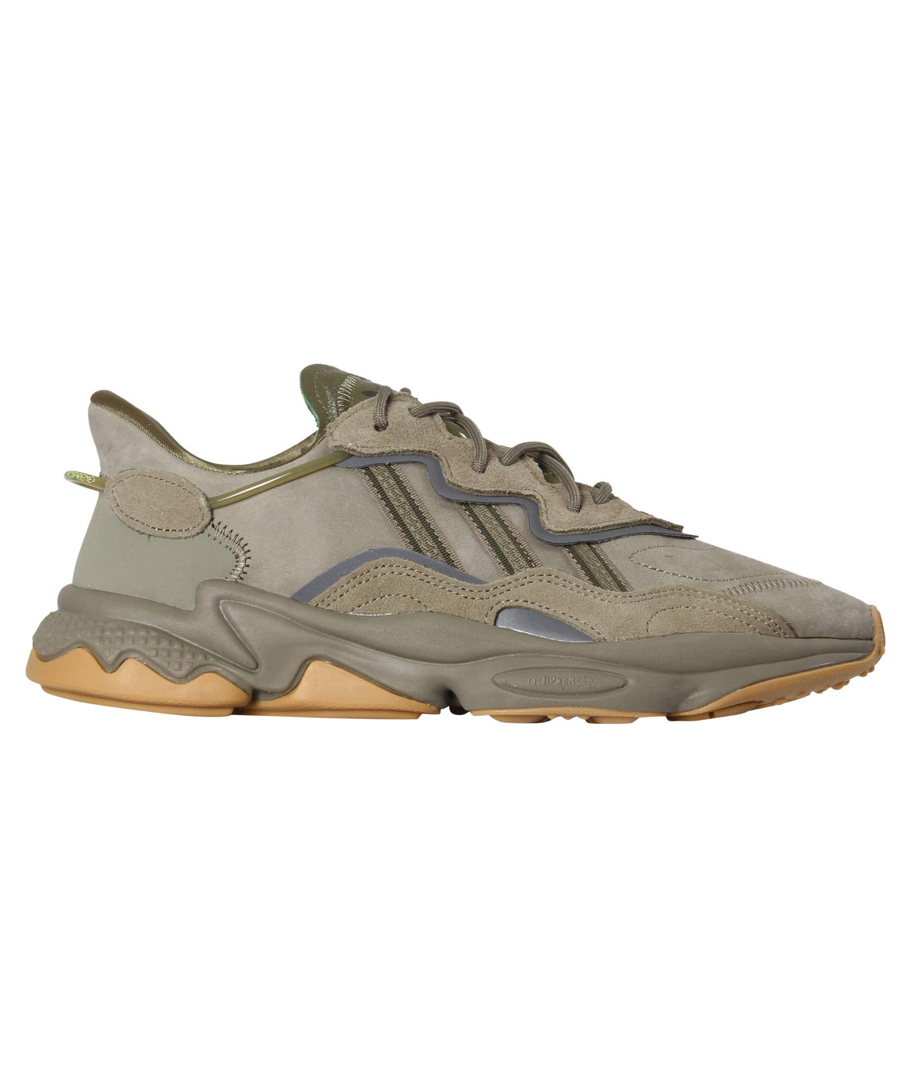 adidas Originals Men's Ozweego Gymnastics Shoe, Grey Legend Earth Raw Khaki, 9