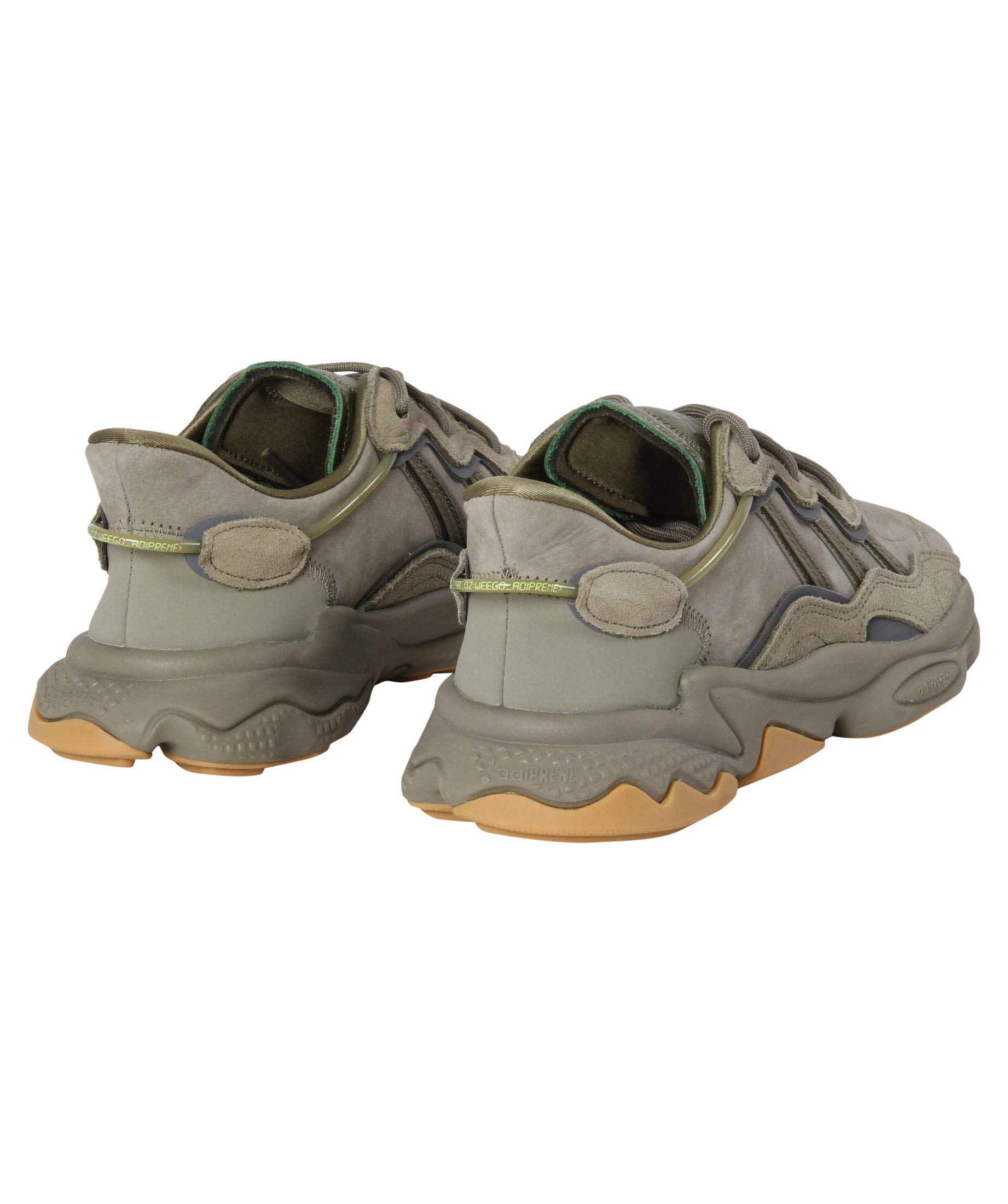 adidas Originals Men's Ozweego Gymnastics Shoe, Grey Legend Earth Raw Khaki, 9