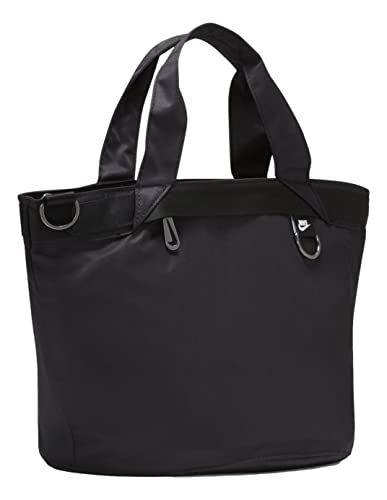 Nike Sportswear Futura Luxe Women's Tote Purse Bag (10L) (Black/Light Smoke Grey)