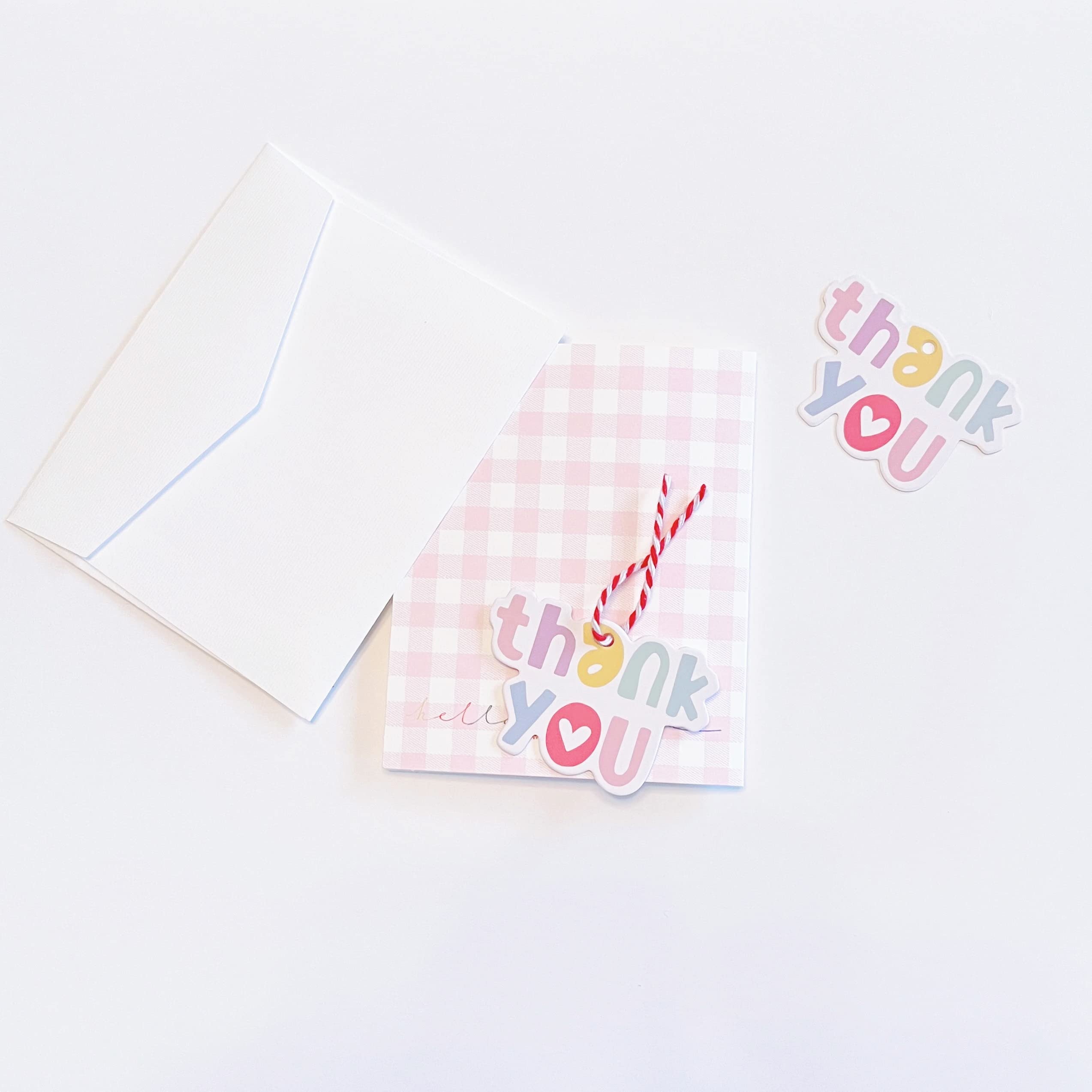 Thank You Paper Gift Tag (50 Pcs) - Great for Party, Baking Deco, Presents, Wedding Favors, Baby Shower, Birthday, Graduation, Holidays
