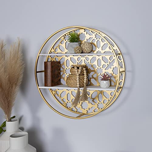 Stratton Home Decor S42574 Utility, 24.00 X 5.00 X 24.00, Gold