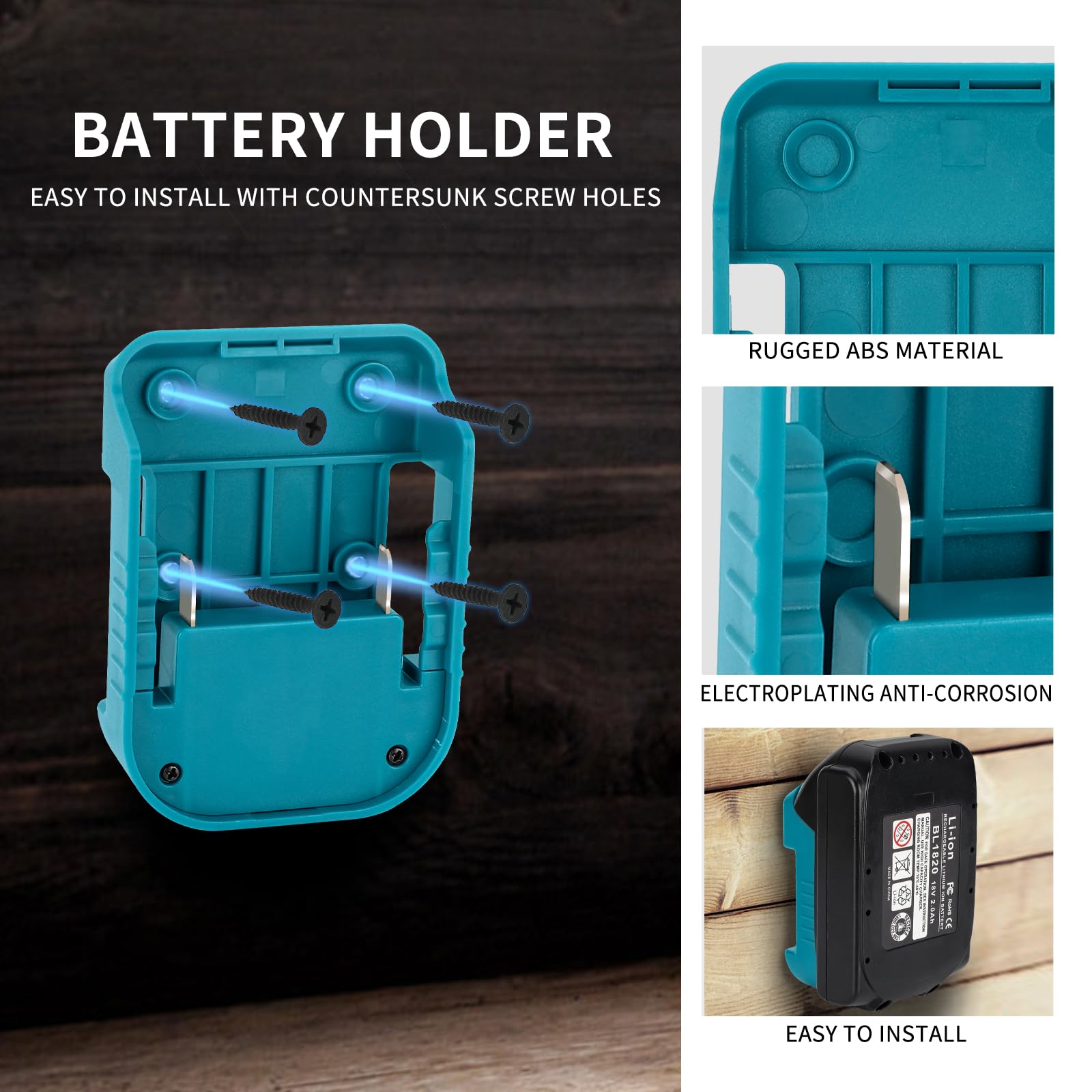 5-Packs USB Charger Adapter for Makita 18V LXT Battery,Battery Holders with USB-A&USB-C 2.1A Fast Charge Ports