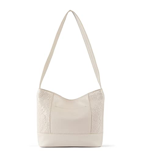 The Sak womens De Young Leather Hobo Bag, Stone Floral Embossed, One Size US