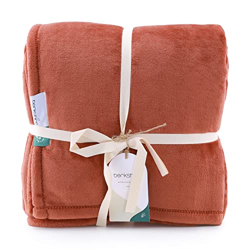 berkshire Recycled VelvetLoft Throw | Recycled All-Season VelvetLoft Throw | Carrot | Throw (60" x 70")