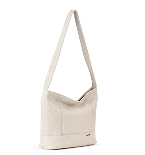 The Sak womens De Young Leather Hobo Bag, Stone Floral Embossed, One Size US