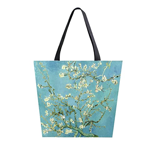 Cekell Vincent Van Gogh Canvas Art Tote Bag , Large Women Shoulder Bag Handbag ,Shopping Tote Bag ,Reusable