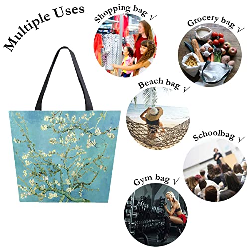 Cekell Vincent Van Gogh Canvas Art Tote Bag , Large Women Shoulder Bag Handbag ,Shopping Tote Bag ,Reusable