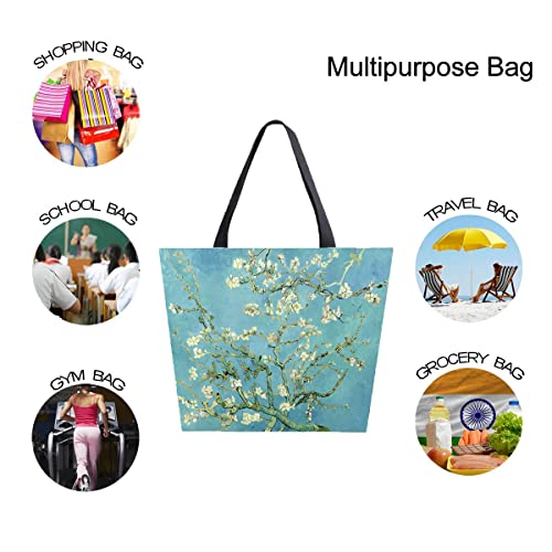 Cekell Vincent Van Gogh Canvas Art Tote Bag , Large Women Shoulder Bag Handbag ,Shopping Tote Bag ,Reusable