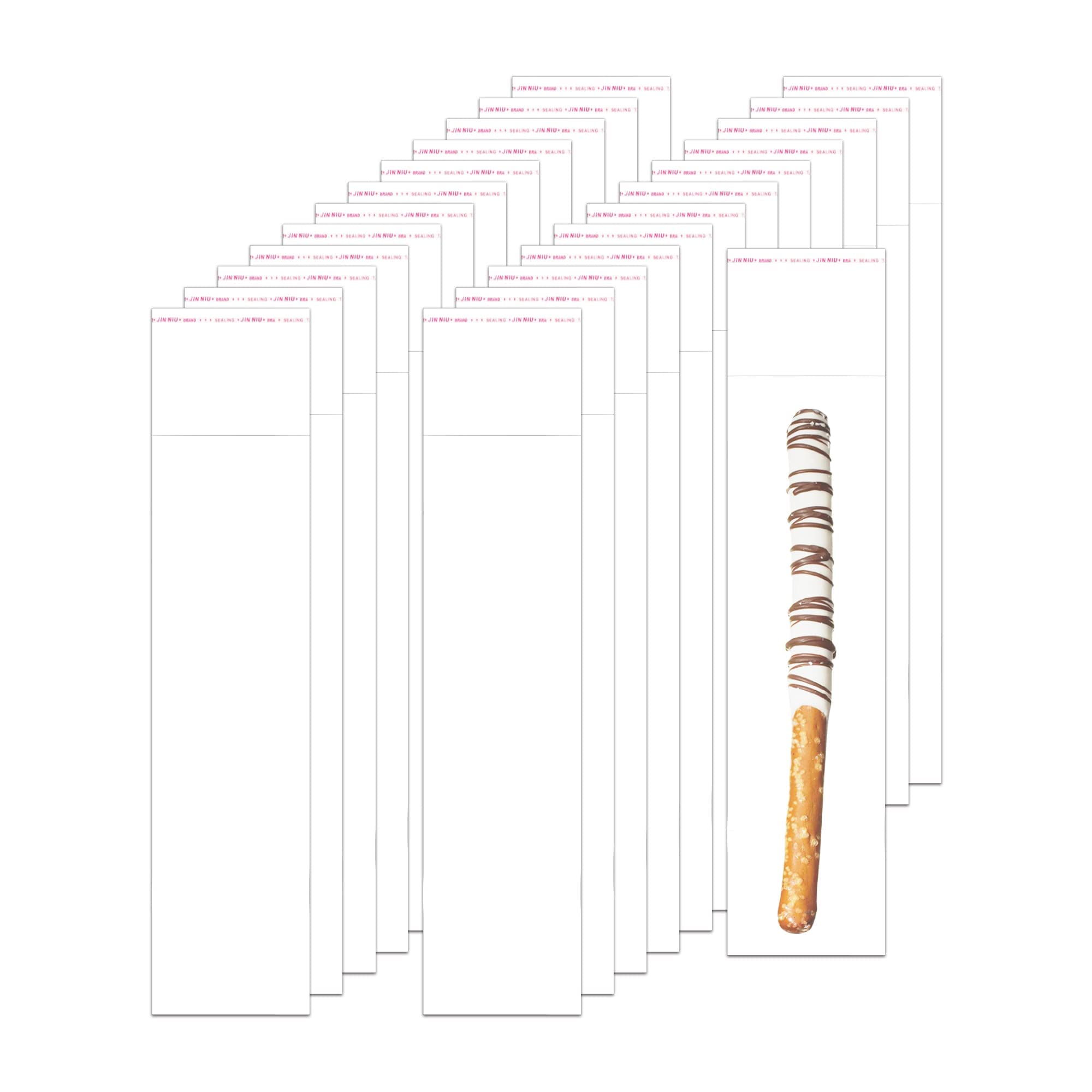 Long Resealable Cellophane Bags 2x8" 200pcs Skinny Clear Cello Baggies Self Sealing OPP Poly Bags 2 Mil for Pretzel Rods Packaging ICY Candy Candle Golf Balls Pen Gifts (5 Sizes to Choose from)