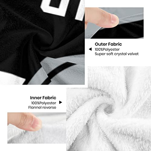 ANTKING Plush Throw Blanket Las Vegas Custom Any Name and Number for Men Women Youth Gift
