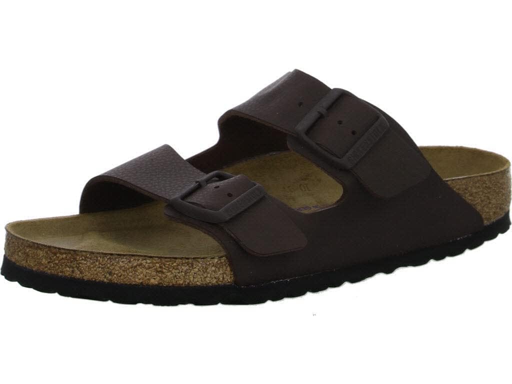 Birkenstock Arizona BS 2 Strap Birko Flor Sandal (Brown, US 12/12.5F -10/10.5M)