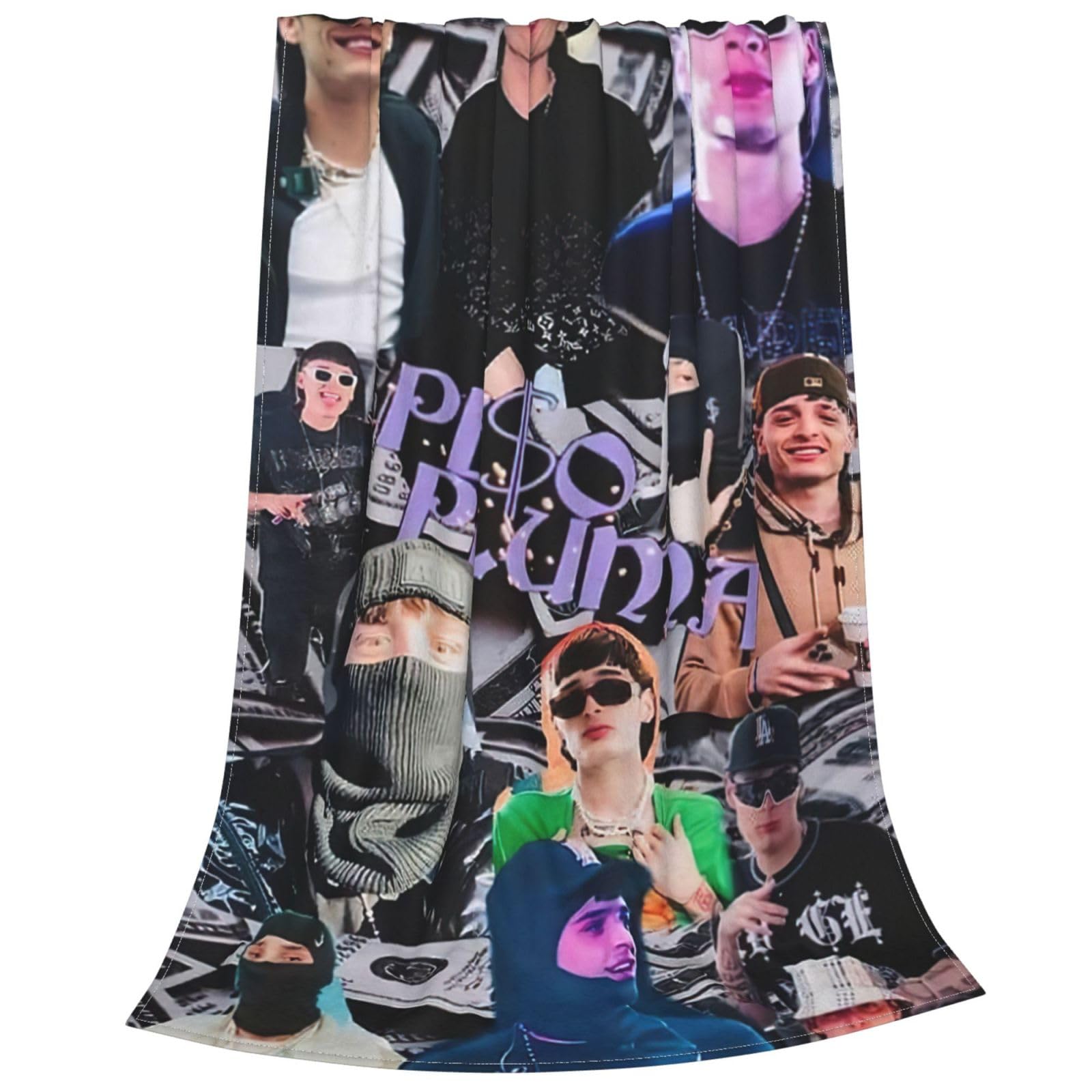 EGGPOD Peso Music Poster Pluma Throw Blanket Warm Cozy Plush Bed Blanket Sofa Bed Couch Decor Gifts for Men Women and Kids