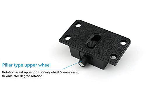 aomxay Sliding Cabinet Door Hardware, zinc Alloy Material, Suitable for Wardrobe Doors, Wardrobe Doors, Sliding Doors, Hardware Pulleys, Silent Pulleys, Wardrobe Door Sliding Plates,…