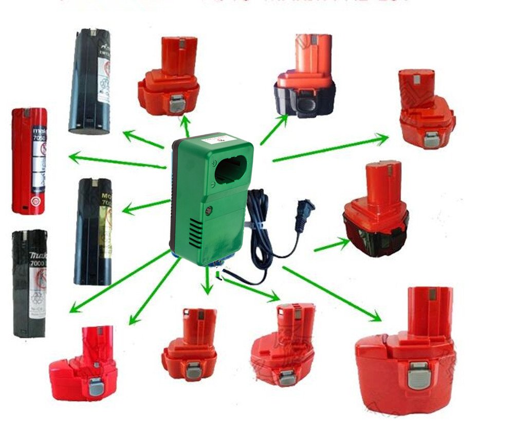 Replace for Makita DC1804 DC1822 DC1414 Battery Charger 7.2V-18V NI-CD&NI-MH Battery Charge Replacement Power Tool Battery Charger LaiPuDuo