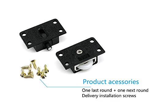 aomxay Sliding Cabinet Door Hardware, zinc Alloy Material, Suitable for Wardrobe Doors, Wardrobe Doors, Sliding Doors, Hardware Pulleys, Silent Pulleys, Wardrobe Door Sliding Plates,…
