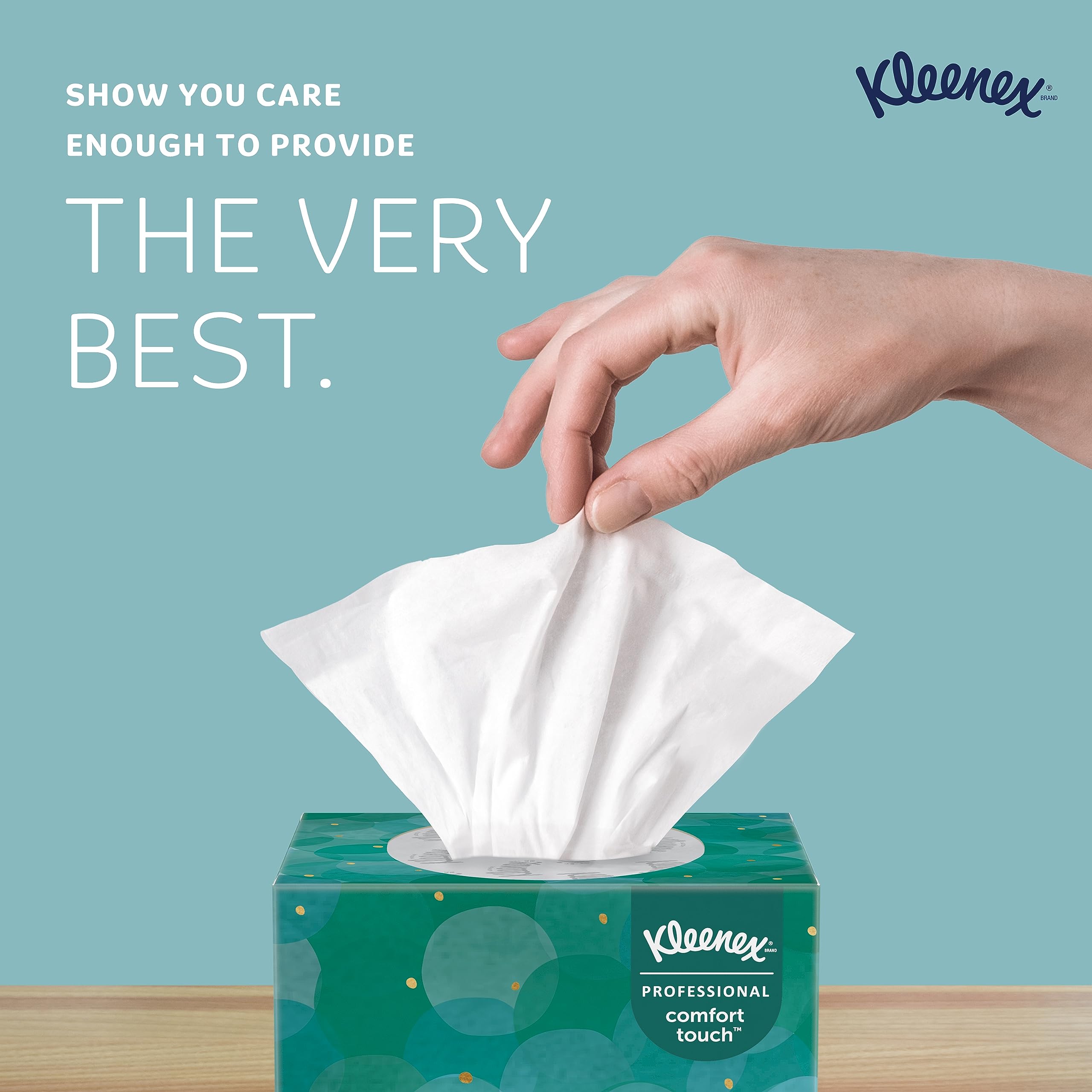 Kleenex® Professional Facial Tissue Cube for Business (21270), Upright Face Tissue Box, 90 Tissues/Box, 36 Boxes/Case, 3,240 Tissues/Case