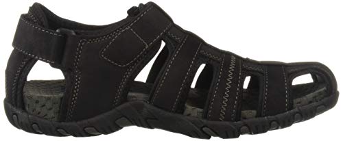 Nunn Bush Men's Rio Bravo Fisherman Closed Toe Outdoor Sandal, Black, 11 Wide