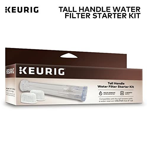 Keurig Tall Handle Water Filter Starter Kit, Comes with Handle and 2 Replacement Water Filters, Compatible with Select Keurig Coffee Makers