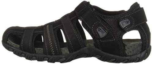 Nunn Bush Men's Rio Bravo Fisherman Closed Toe Outdoor Sandal, Black, 11 Wide