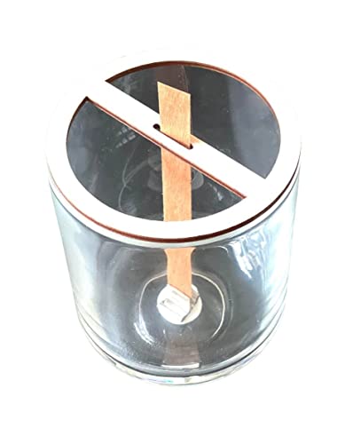 Wooden wick holder, Wick Centering Tool for Single Wooden Wick Candle, 1-Wooden Wick Stabilizer, Wooden Wick Holder, Wick Stabilizer for Candle Making (3.75")