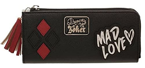 Harley Quinn Mad Love Zip Around Womens Hand Purse Clutch Wallet