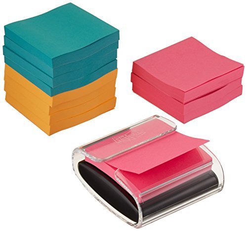 Post-it Pop-up Note Dispenser, 3x3 in, Pack Includes Dispenser and 12 Pads of Assorted Color Pop-up Notes (R330-12WDVA)