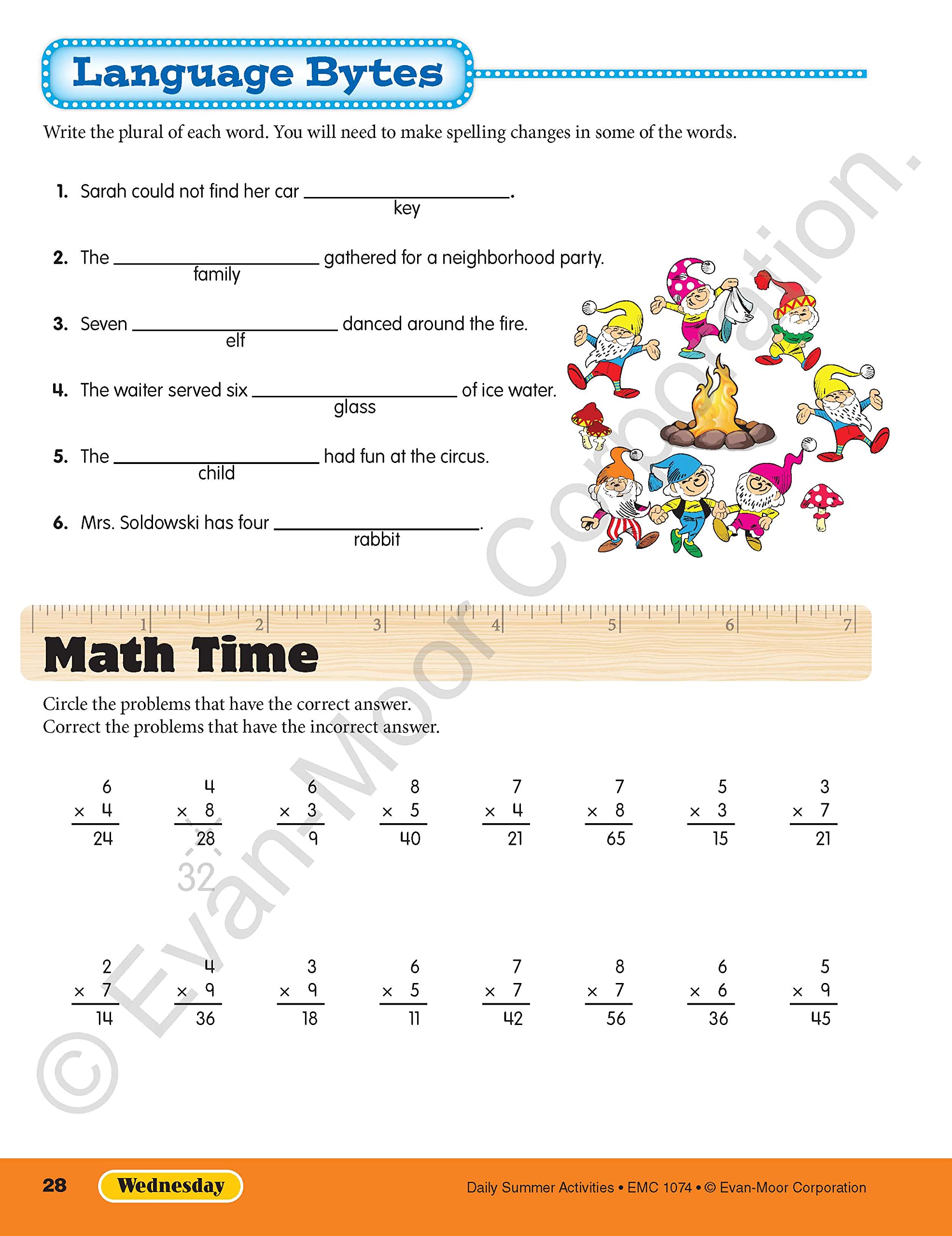 Evan-Moor Daily Summer Activities, Grade 3-4