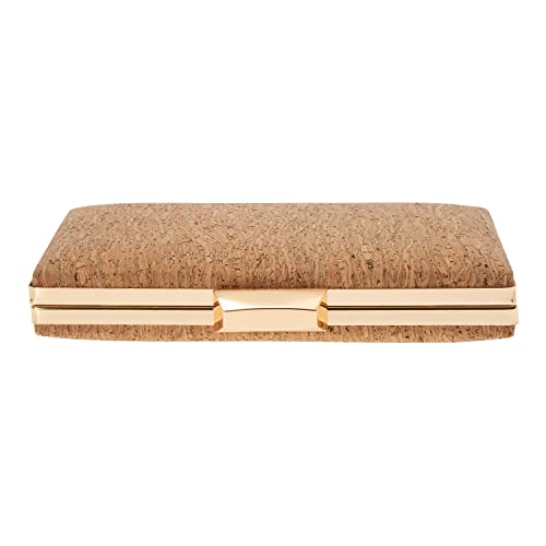 Cork Box Clutch, Gold1