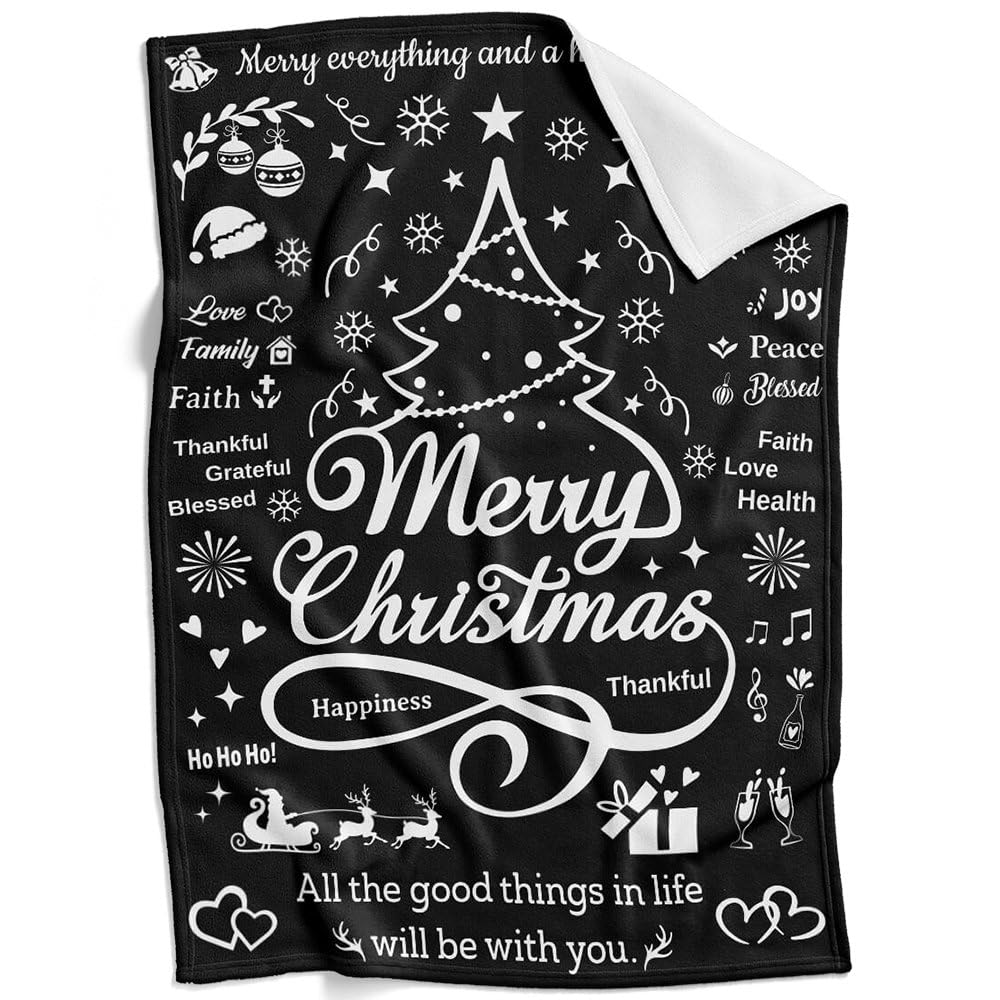 inkArts Gifts for Christmas, Christmas Blankets for Women, Super Soft Throw Blankets for Bed Sofa Decor, Presents for Christmas, 50" x 70"
