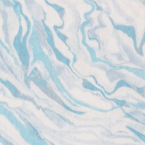 Betsey Johnson- Throw Blanket, Ultra Soft & Cozy Plush Home Decor, All Season Bedding (Marble Blue, Oversized Throw)