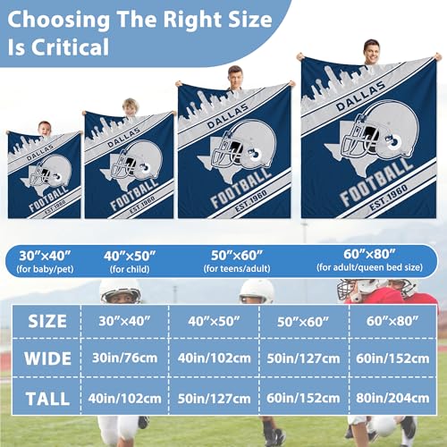 Nmdswov 60" X 50" Throw Blanket - Ideal Gift for Fans - Lightweight and Warm Sofa, Bed, Couch, or Chair Blanket for Men Women Youth