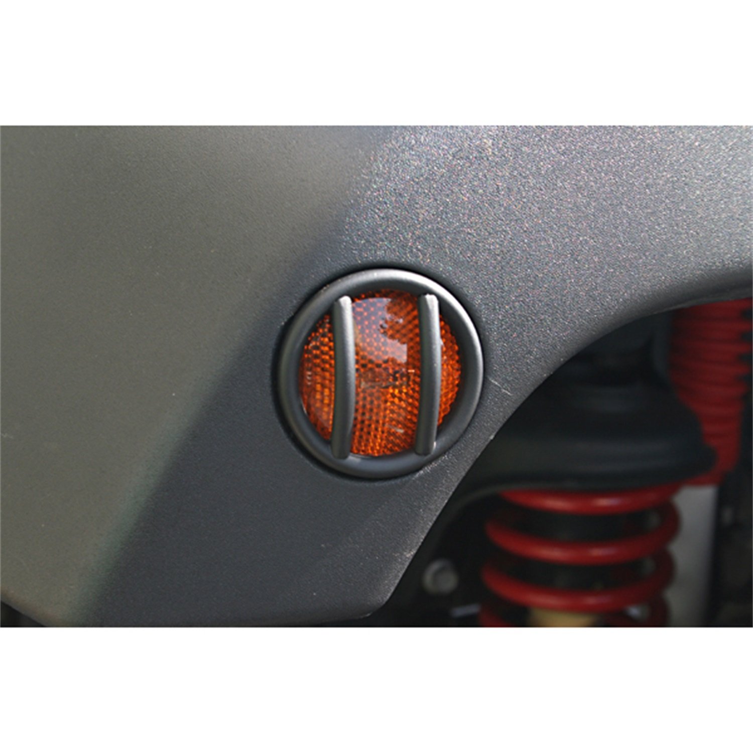 Rugged Ridge 11231.12 Euro Guard Kit, Side Marker, Black; 07-18 Jeep Wrangler JK/JKU