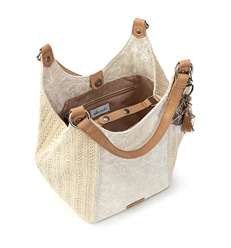 Sakroots womens Roma Straw Shopper, White Flower Blossom, One Size US