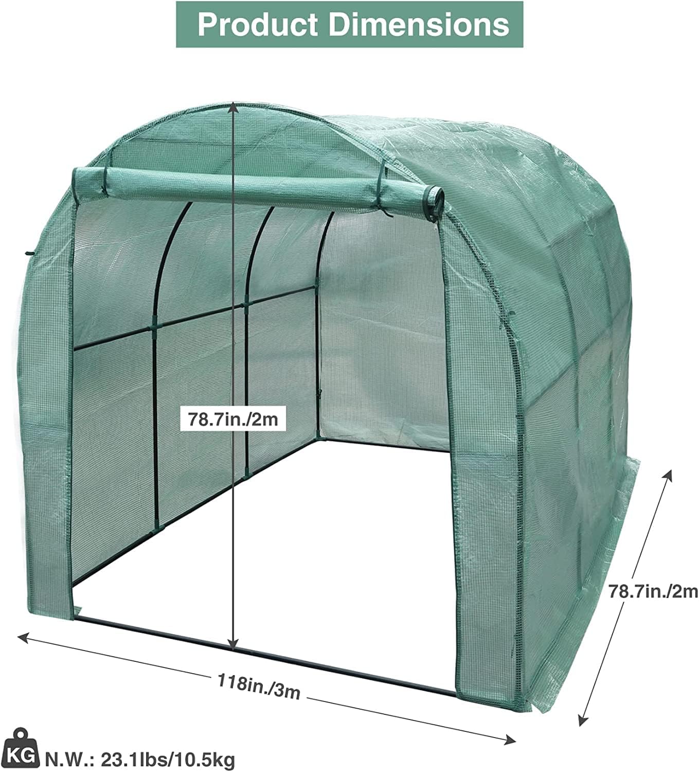 Stonehomy Portable Pop Up Greenhouse for Outdoors