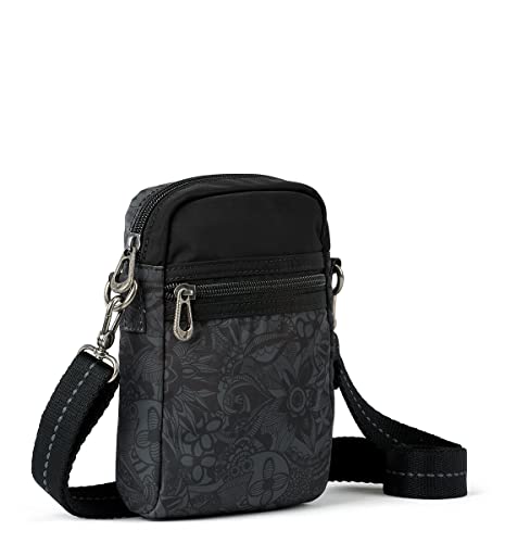 Sakroots womens On the Go Smartphone Mini Crossbody, Black Spirit Desert, One Size US