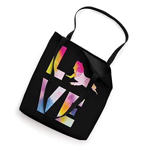 Bearded Dragon Love Watercolor Tote Bag