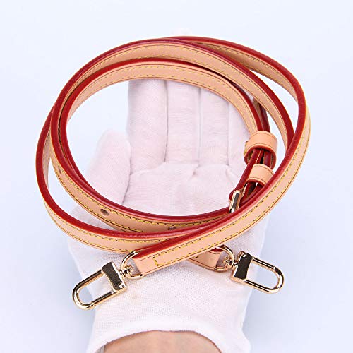 Genuine Vachetta Leather Adjustable/Unadjustal Crossbody Replacement Straps for Purses Shoulder Bags(49x0.47β Adjustable)