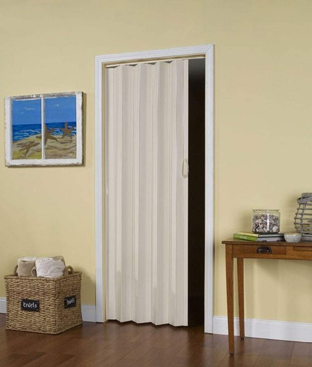 LTL Home Products HSR3680BU Regent Interior Accordion Folding Door, 36" x 80", Buff