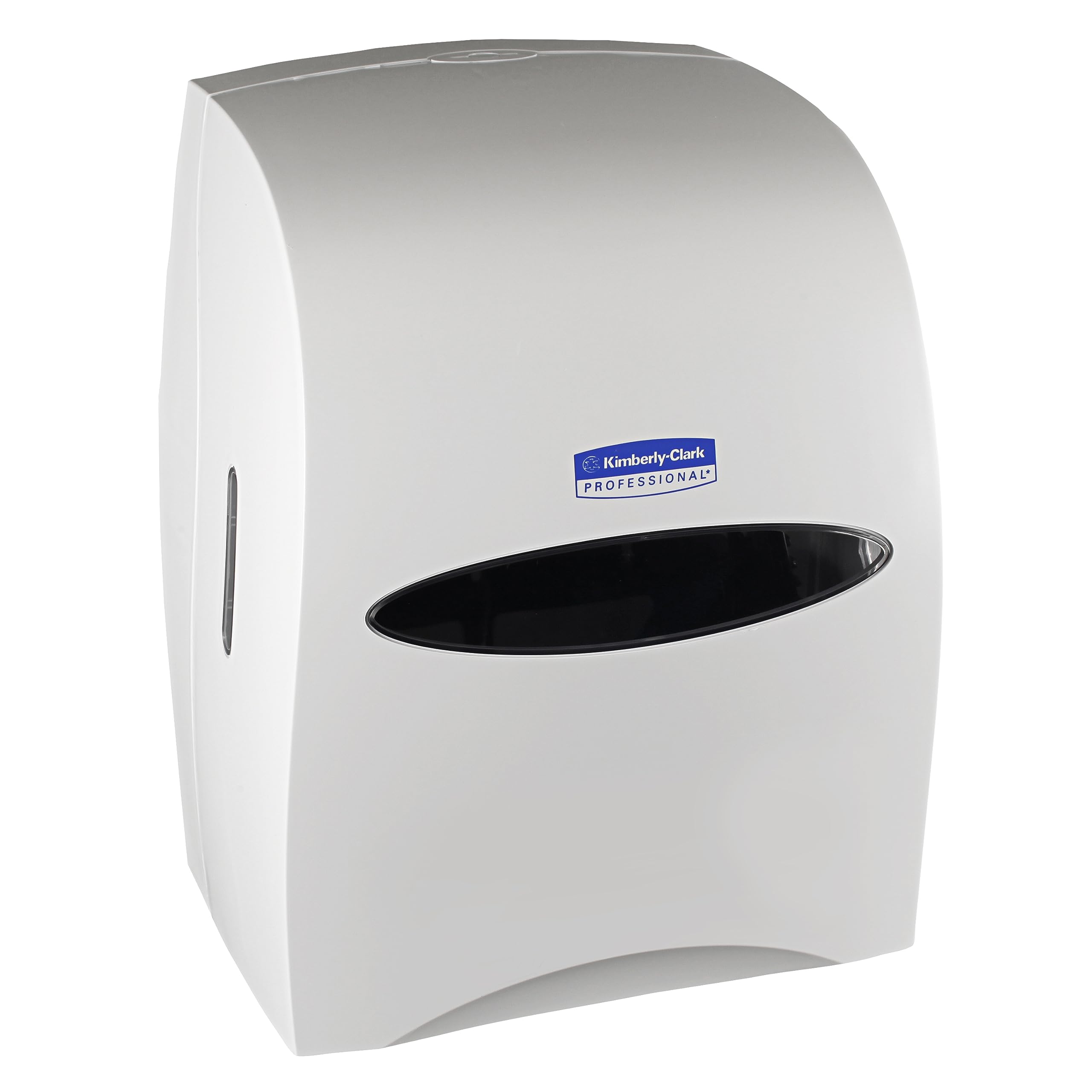 Sanitouch Hard Roll Paper Towel Dispenser (09991), Hands-Free Pull Dispensing, White
