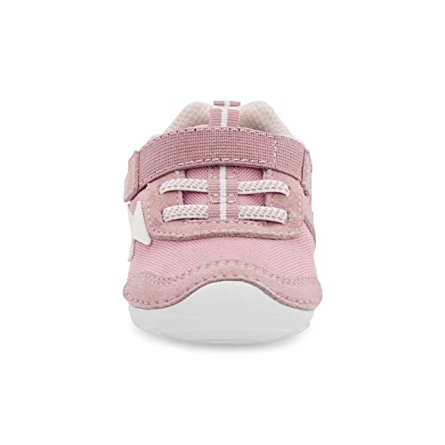 Stride Rite Baby Girls SM Zips Runner Sneaker, Pink, 3 Infant