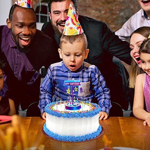 BEST PARTY EVER! Spincredible Candle, Singing Candle-Powered Spinning Cake Topper, Reusable Birthday Candle, Fits Any Size Cake, Great for Birthdays, 1 Count