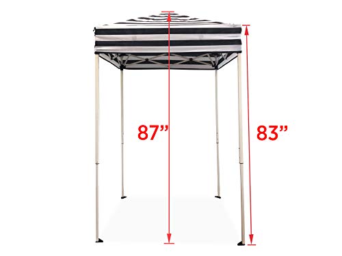 Impact 4'x4' Pop up Changing Dressing Room, Black and White