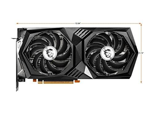 MSI Gaming GeForce RTX 3050 8GB GDDR6 128-Bit HDMI/DP PCIe 4 Torx Twin Fans Ampere OC Graphics Card (RTX 3050 Gaming X 8G)