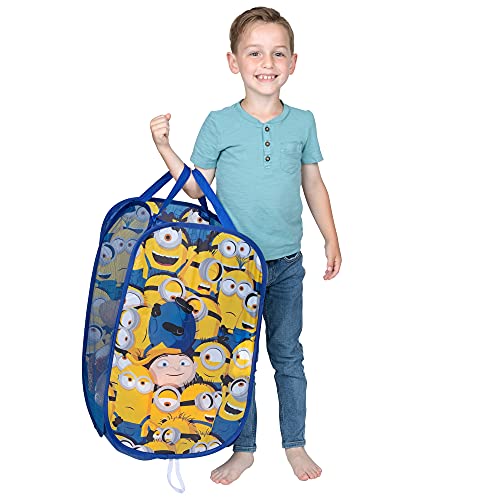 Franco Kids Room Collapsible Storage Bin Pop Up Hamper, One Size, Minions The Rise Of Gru
