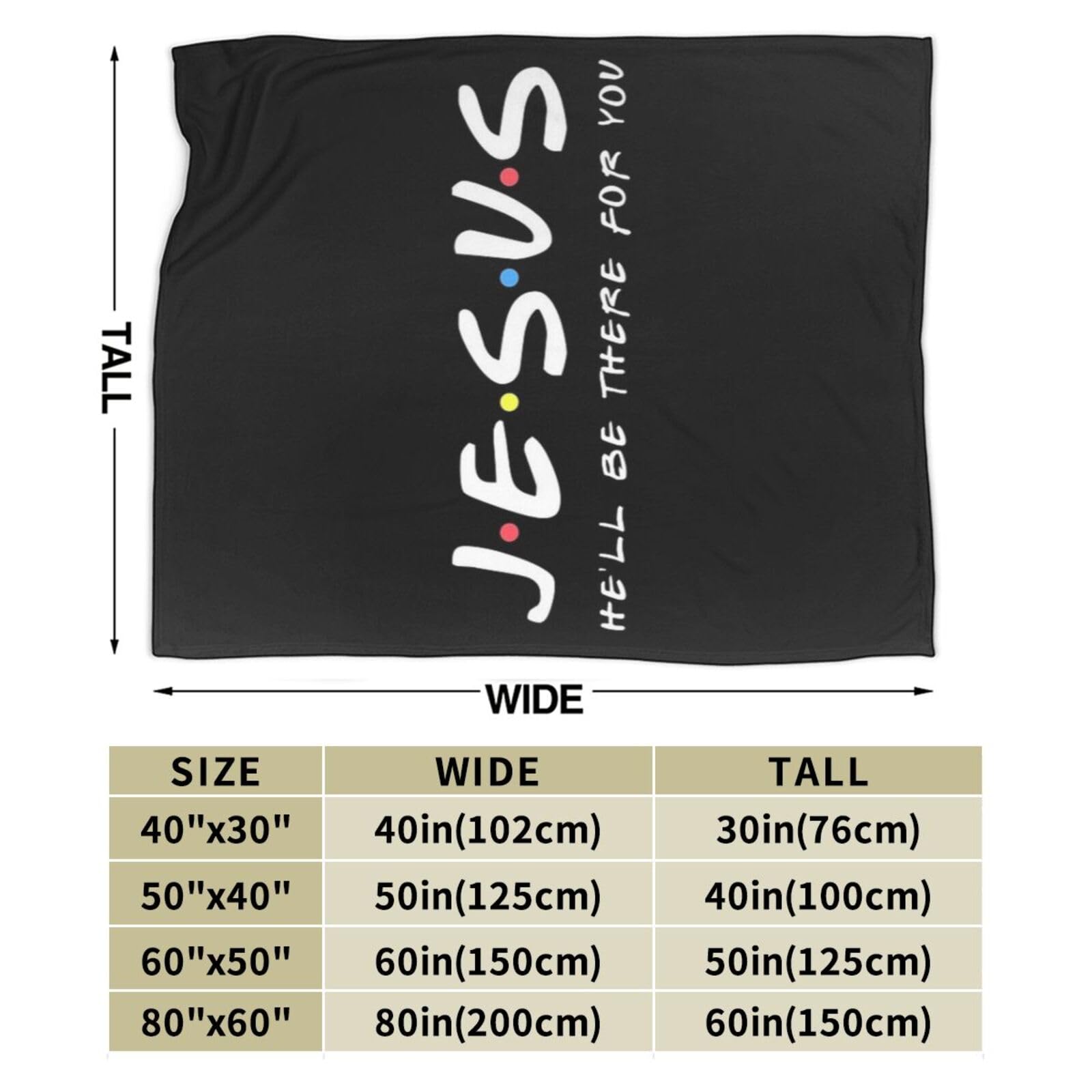 ROSIHODE Jesus Christian Throw Blanket Thin Flannel Fleece Blanket Warm Fuzzy Cozy Blankets Home Couch Bed Sofa Decoration for Women Men