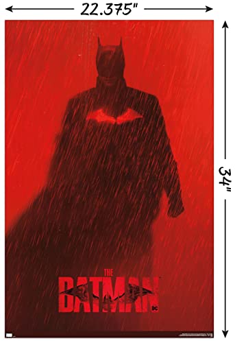 Trends International DC Comics Movie The Batman - Batman Teaser One Sheet Wall Poster, 22.375" x 34", Unframed Version
