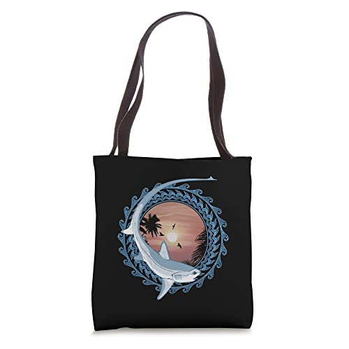 Thresher Shark Polynesian Design Tote Bag