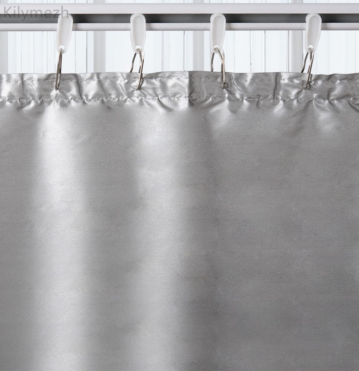 White Traverse Rod Slides Curtain Track Glider Hooks for Curtains(50 Pack)…